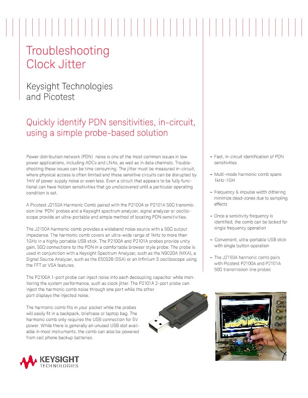 Troubleshooting Clock Jitter PDF Asset Page | Keysight